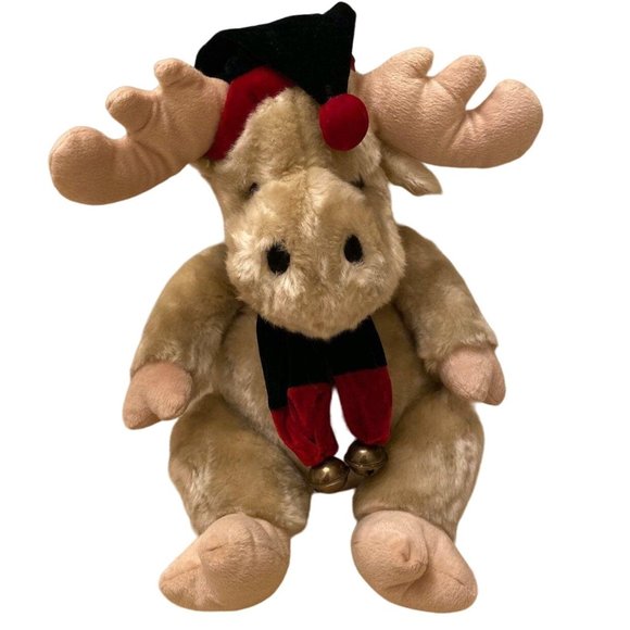 Goffa | Holiday | Goffa 8 Moose Plush Christmas Holiday Jingle Bells ...